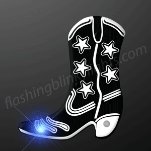 Flashing Pins | Country Western Black Cowboy Hat Body Lights by ...