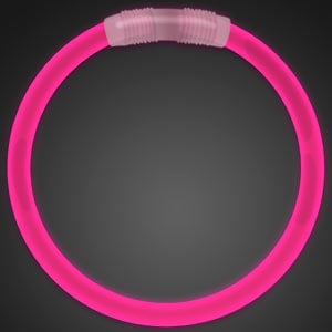 Pink Light Up Glow Thick Bangles | FlashingBlinkyLights