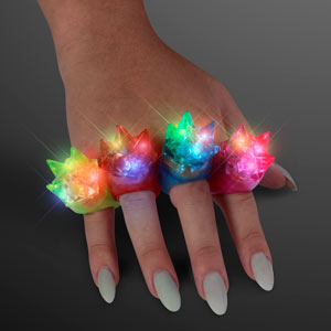 Flashing LED Light Up Rings by FlashingBlinkyLights