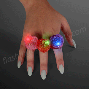 Flashing LED Light Up Rings by FlashingBlinkyLights