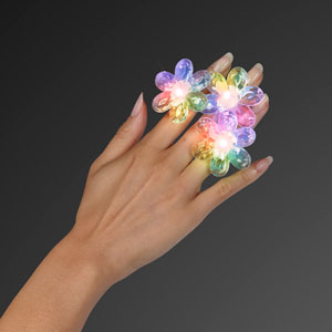 Multicolor Light Up Big Bloom LED Hair Clip | FlashingBlinkyLights