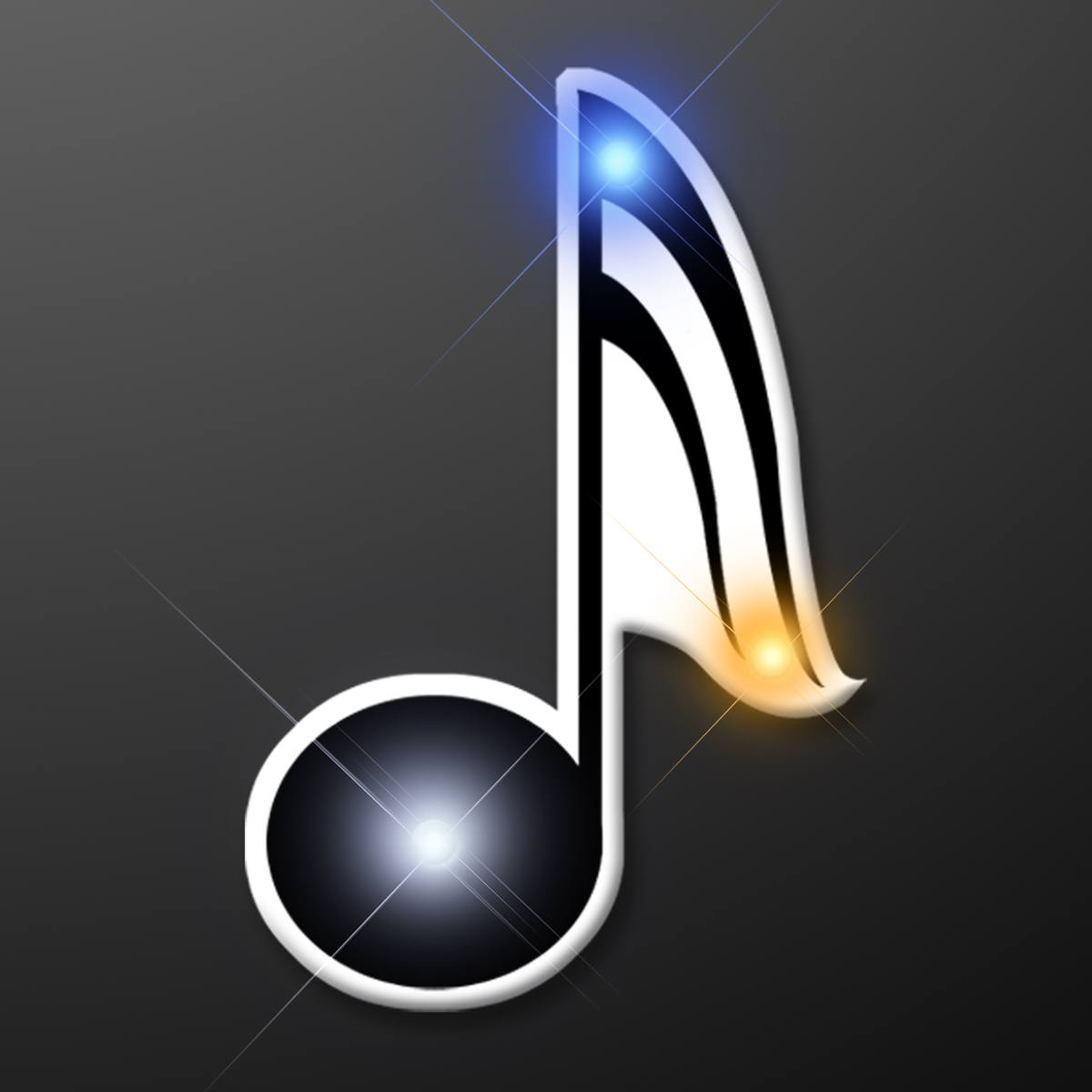 Light Up Red Guitar LED Pin | FlashingBlinkyLights