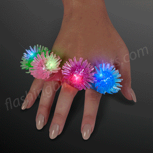 Flashing LED Light Up Rings by FlashingBlinkyLights