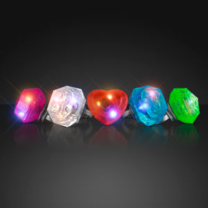 Light Up Multi-Color Assorted LED Soft Rings | FlashingBlinkyLights