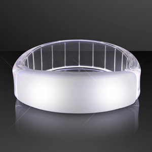 White Light Up Glow Bracelets | FlashingBlinkyLights