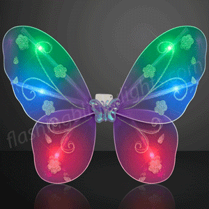Light Up Butterfly LED Blinky Pin | FlashingBlinkyLights