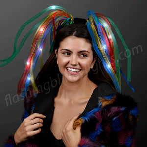 Light Up Multi-Color Mohawk LED Wig | FlashingBlinkyLights