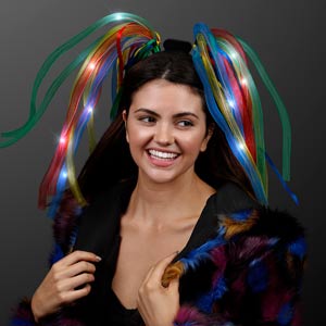 Light Up Multi-Color Mohawk LED Wig | FlashingBlinkyLights