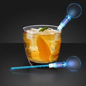 Light Up Swizzle Sticks & Glowing Straws by FlashingBlinkyLights.com