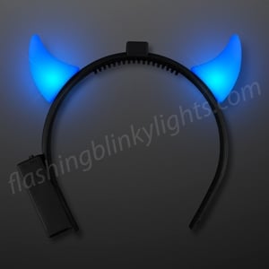 Red LED Light Up Devil Horns Headband | FlashingBlinkyLights