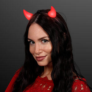 LED Pink Light Up Devil Horns | FlashingBlinkyLights
