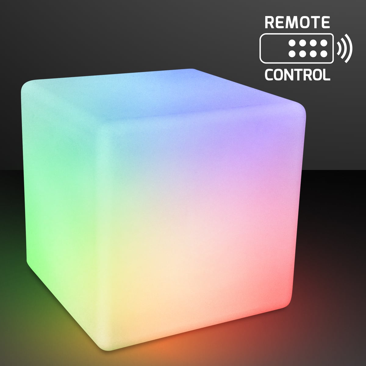 Multicolor LED Light Up Deco Light Cube | FlashingBlinkyLights