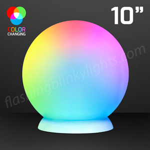 8" Multi-Color LED Light Up Centerpiece Orb | FlashingBlinkyLights