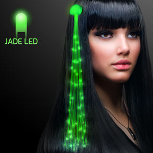 Multicolored LED Light UP Hair Clip Extensions | FlashingBlinkyLights