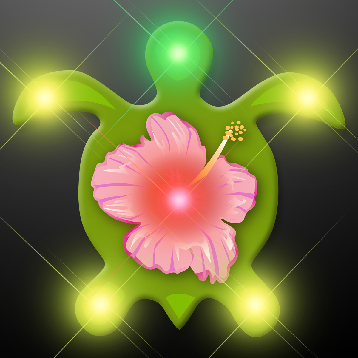 LED Light Up Flamingo Pin | Flashingblinkylights