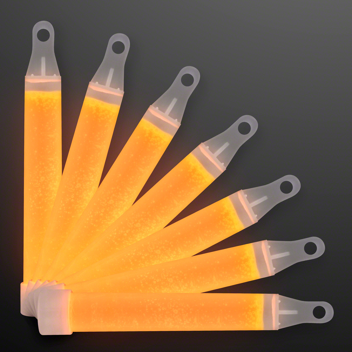 6 Inch Orange Light Up Glow Sticks | FlashingBlinkyLights
