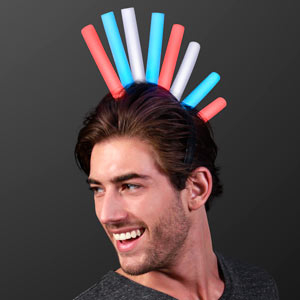 Light Up Multi-Color Mohawk LED Wig | FlashingBlinkyLights