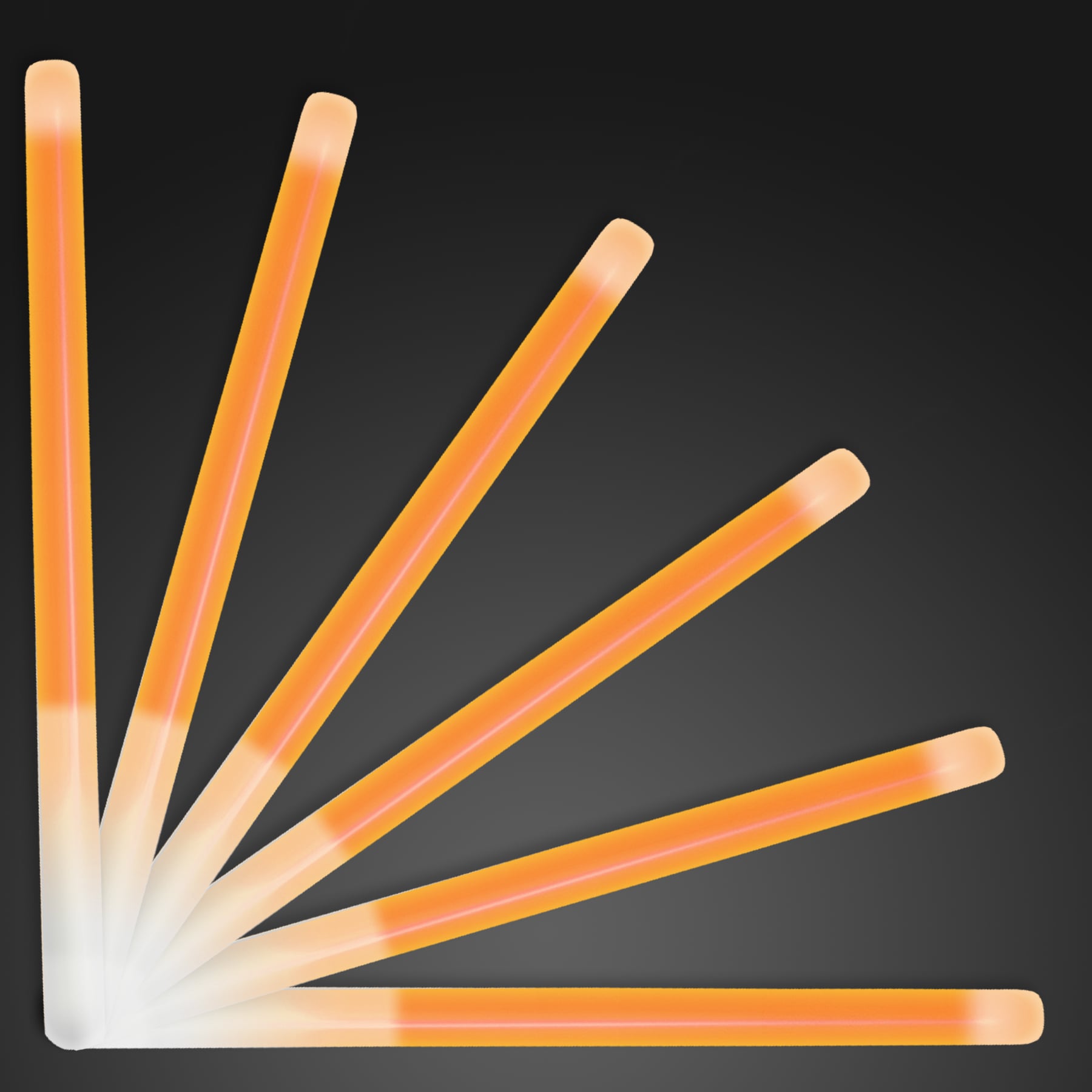 6 Inch Orange Light Up Glow Sticks | FlashingBlinkyLights
