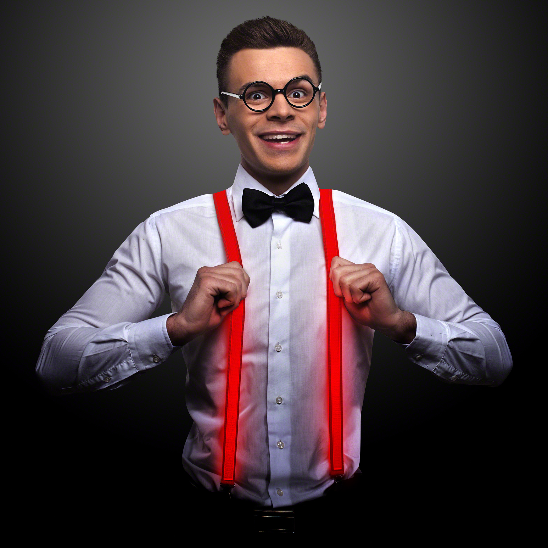 Red LED Light Up Sequin Fedora Hat | FlashingBlinkyLights