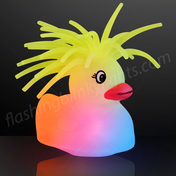 Battery Operated Toys & Hobbies Flashing Crazy Hair Puffer Duck
