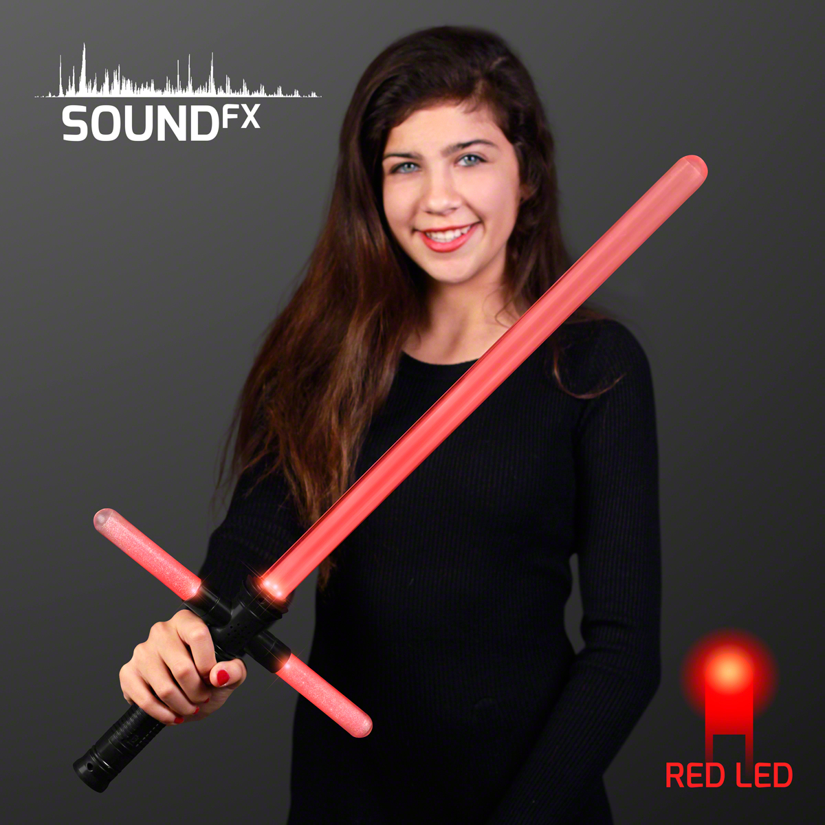 Red LED Light Up Toy Saber | FlashingBlinkyLights