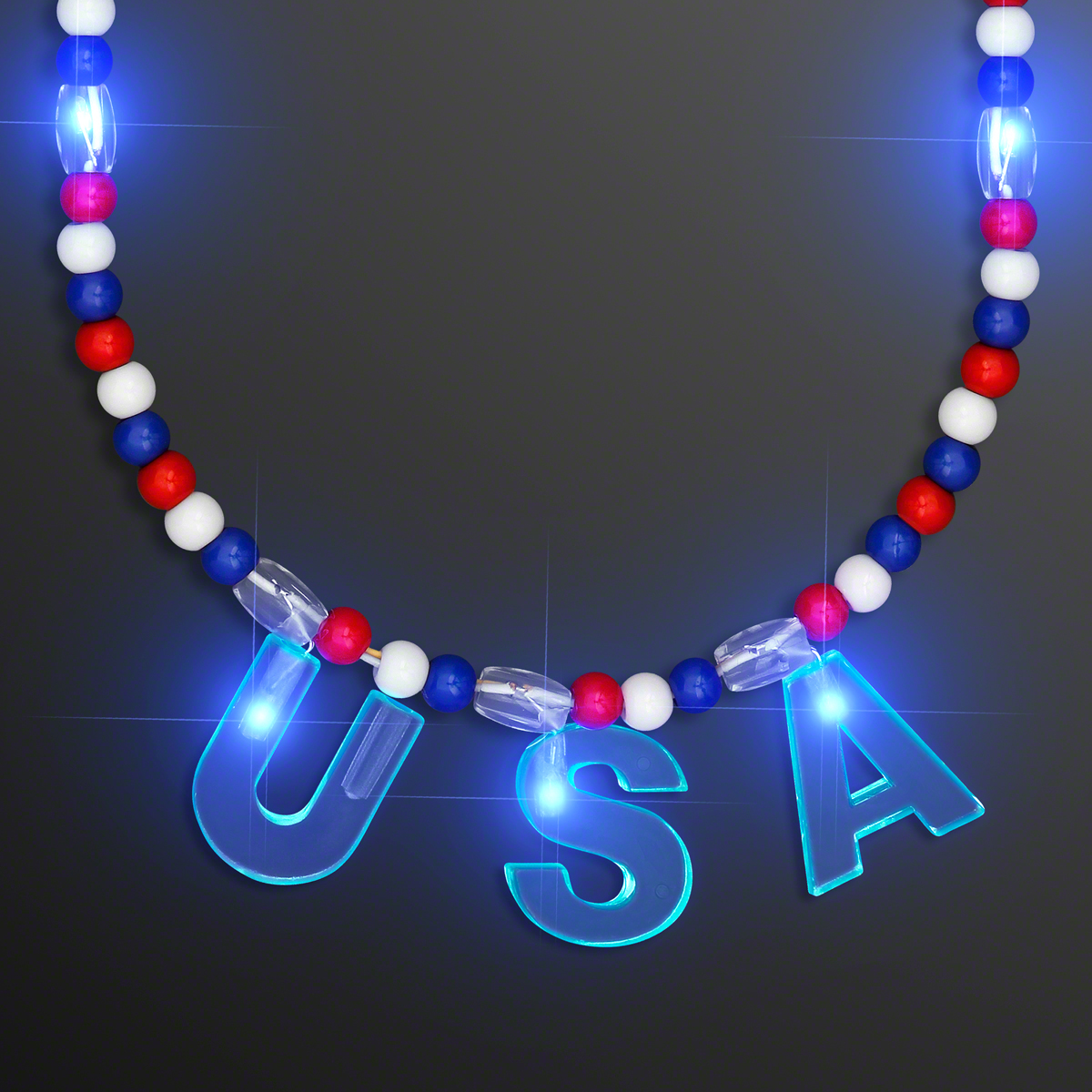 US Flag Star Light Up Pins | Flashingblinkylights