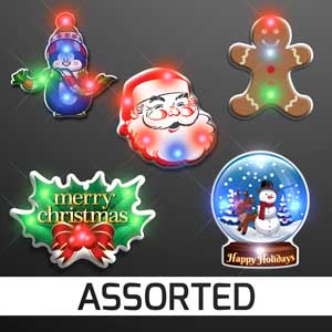 LED Snowman With Christmas Light Up Pin | FlashingBlinkyLights