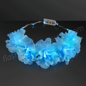 Red LED Light Up Flower Crown Headband | FlashingBlinkyLights