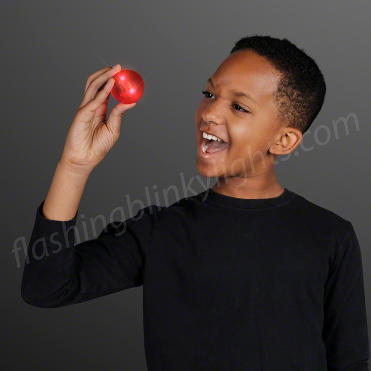 red rubber bouncing ball