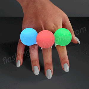 Flashing LED Light Up Rings by FlashingBlinkyLights