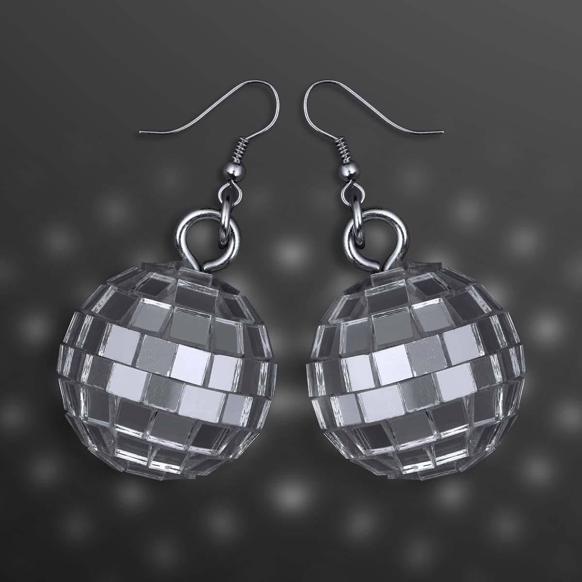 Light Projecting Disco Ball LED Earrings | FlashingBlinkyLights
