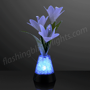 Fiber Optic LED Light Up Flower Centerpiece | FlashingBlinkyLights